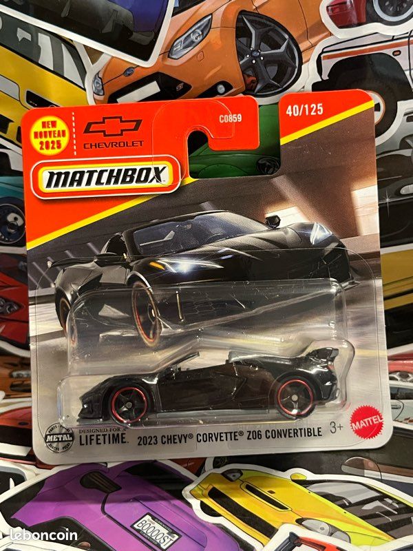 Voiture miniature matchbox CHEVY CORVETTE Z06 CONVERTIBLE 2023 🇺🇸 neuve ...