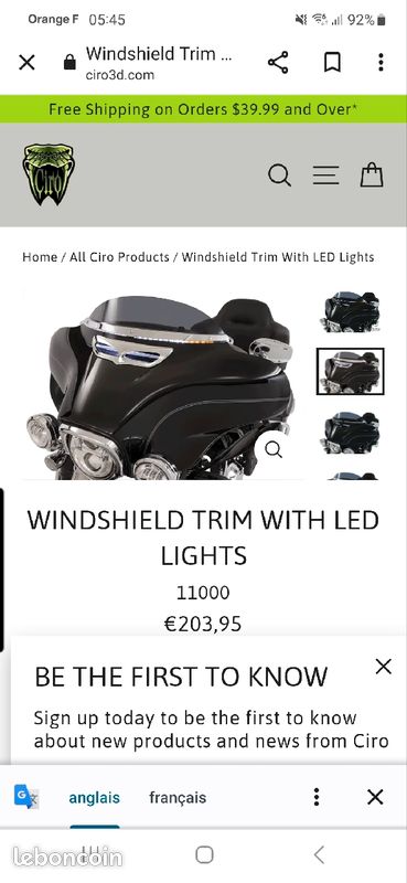Ciro 3d led street glide - Équipement moto