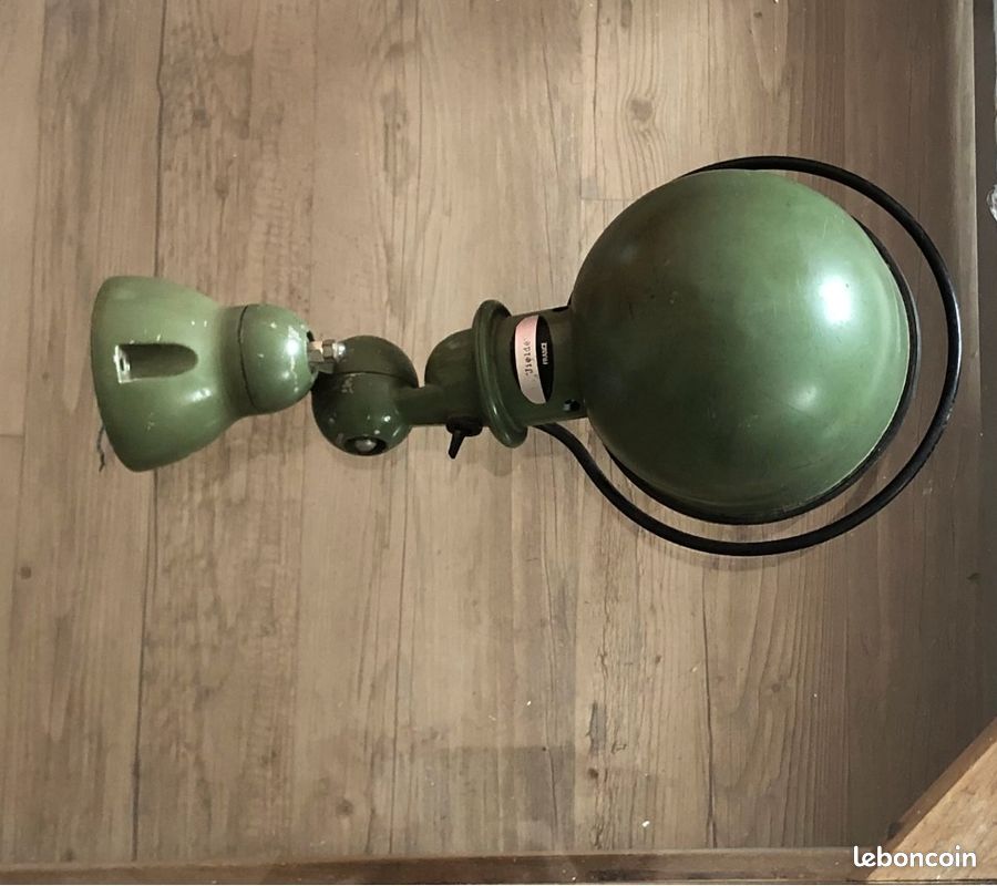 Ancienne lampe applique JIELDÉ vert modèle "Signal" vers 1970-1980 ...
