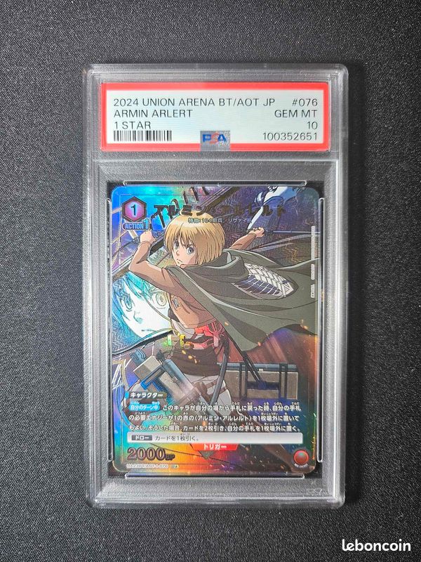 Carte union arena snk attaque des titans psa 10 - Collection
