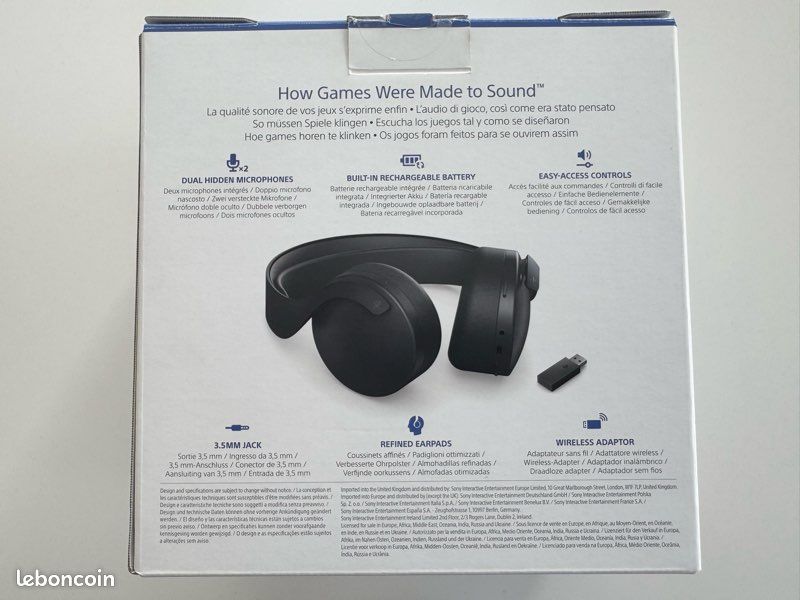 Casque SONY PULSE 3D PS4 /PS5 - Consoles