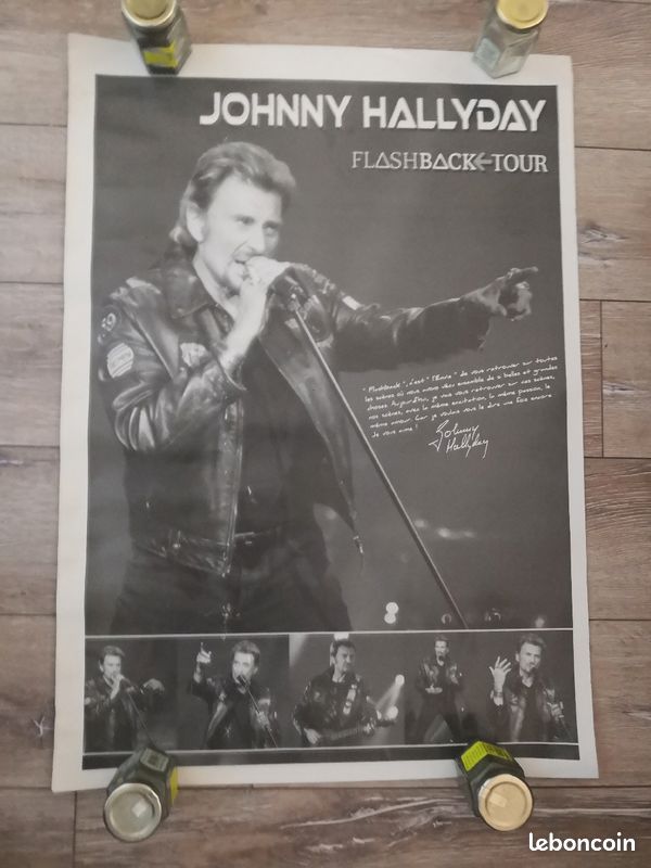 Poster johnny Hallyday flashback - Collection