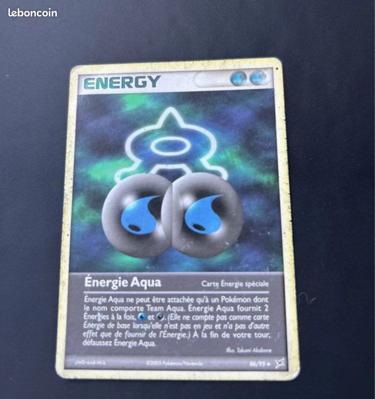 Carte Pokémon Énergie Aqua ex : team magma VS team Aqua - Collection