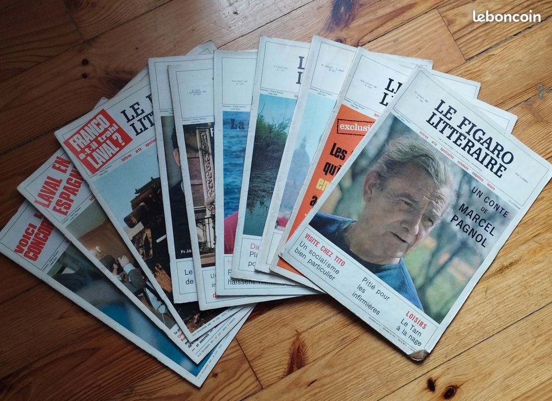 Magazines revue Le Figaro Littéraire de 1967 - Livres