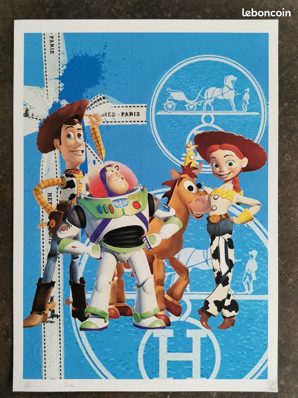Serigraphie originale de death nyc - TOY STORY - A/P - Collection