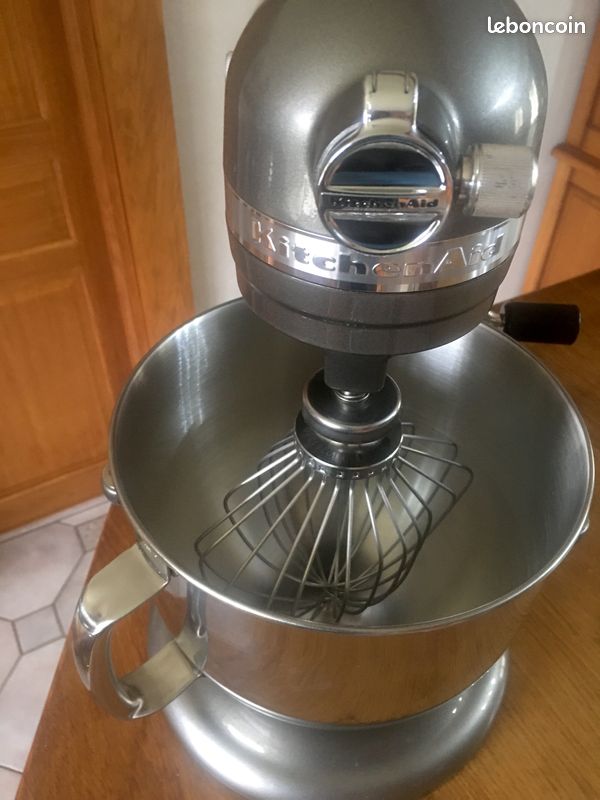 Batteur sur socle Artisan INOX KITCHENAID 6,9 Litres 1,3HP - 500W Gris ...