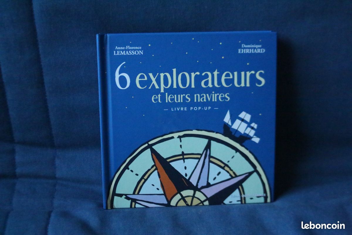 Les 6 explorateurs et leur navires en POP UP - Livres