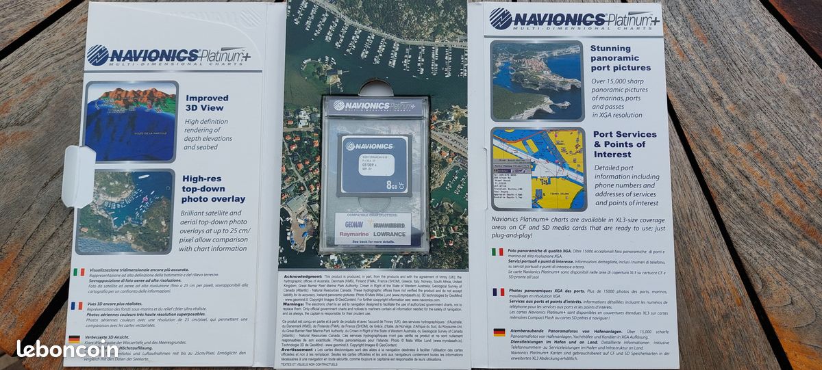 Cartographie marine Navionic platinium - Équipement nautisme