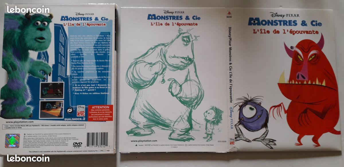 PS2 / PS3 Monstres & Cie BE/BE+ Complet version FR Notes 14.5/20 PEGI ...