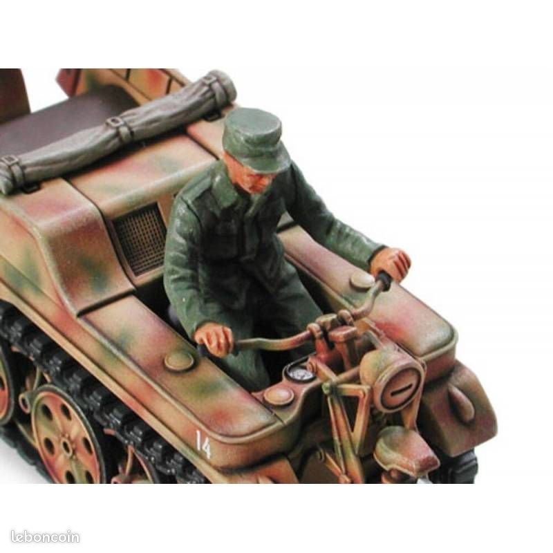 Maquette Tamiya 32502 German Kettenkraftrad w/Infantry Cart & Goliath ...