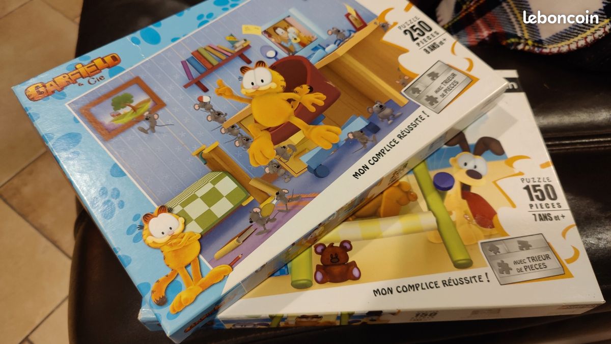 2 Puzzles Garfield Nathan - Jeux & Jouets