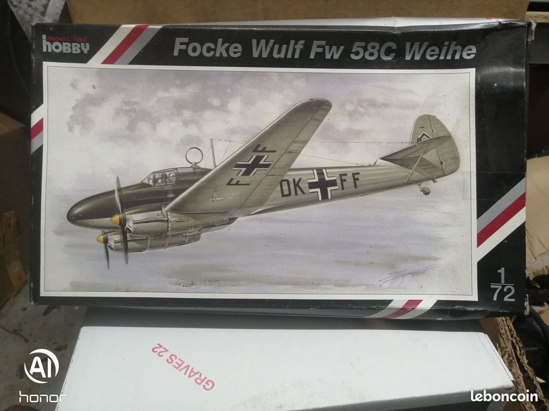 Maquette avion Special Hobby SH72077 Focke Wulf Fw 58C Weihe 1/72 ...