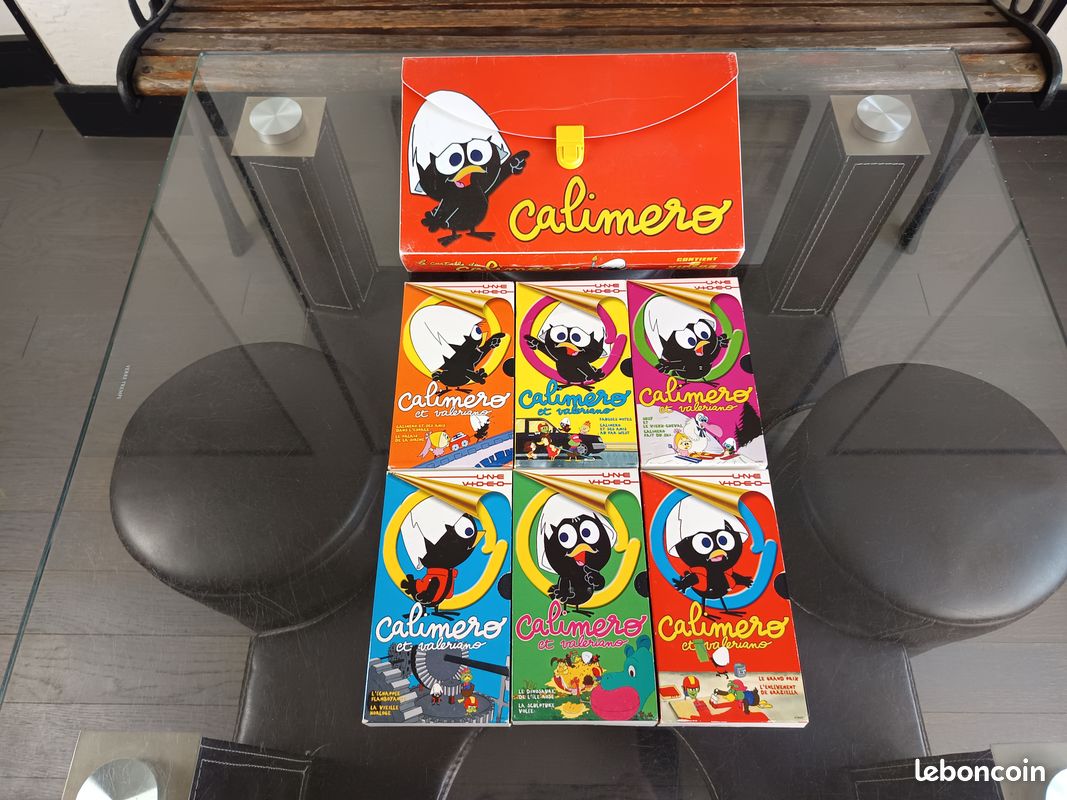 Ancien Coffret Cassettes VHS - Calimero - Collection
