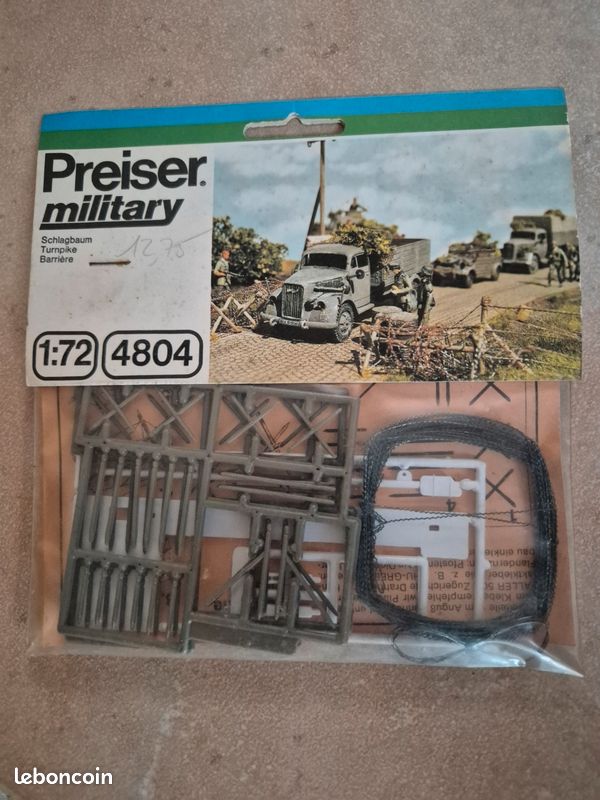 Kit PREISER Military 1.72 accessoires diorama - Modélisme
