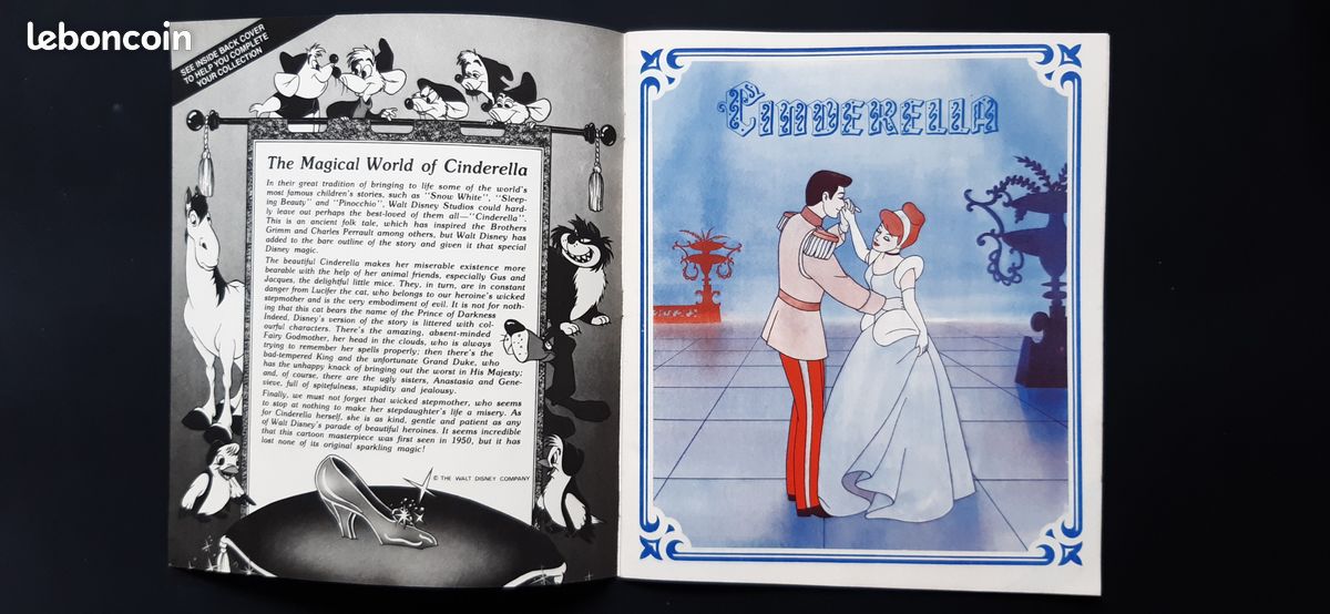Album Panini Cendrillon Cinderella 1993 vide Disney P002 - Collection