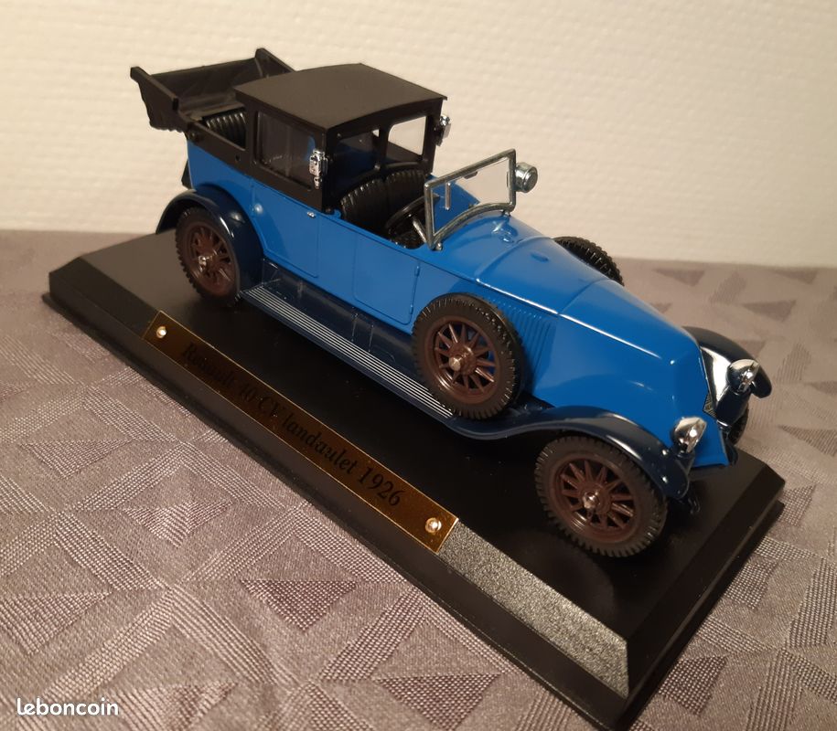Voiture miniature RENAULT 40CV Landaulet modèle 1926 en métal - Echelle ...