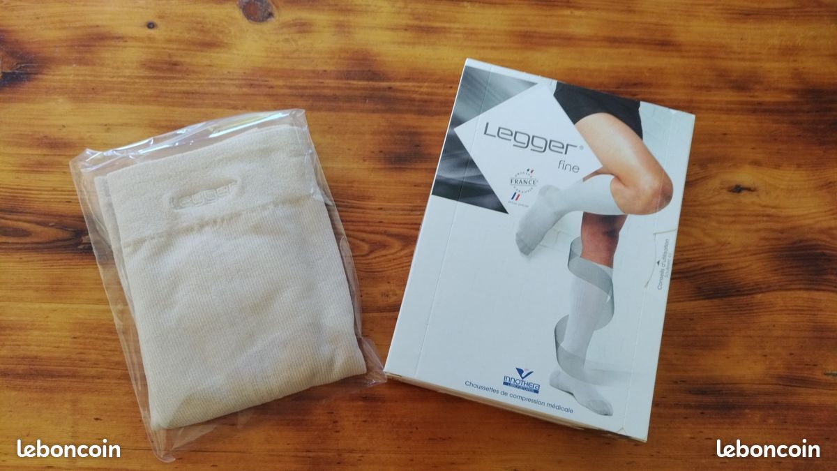 Chaussettes de Contention Classe 2 de Marque LEGGER neuves - Matériel ...
