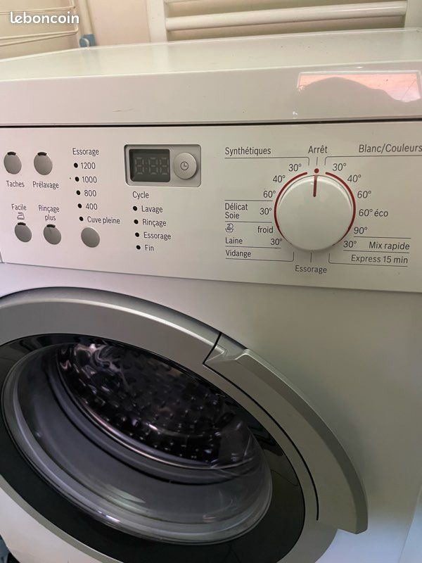 Lave Linge BOSCH 8kg Eco Classe A TBE - Électroménager