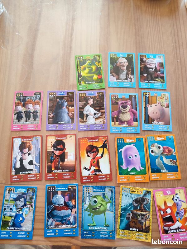 Cartes a collectionner Disney et Pixar - Collection