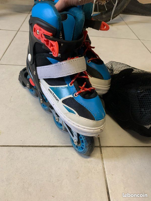 Roller enfant 34-37 + protection - Sport & Plein air