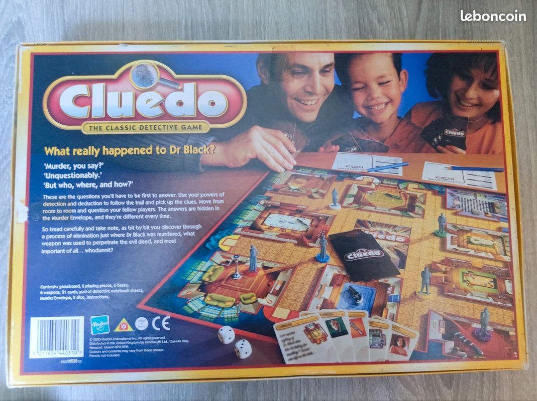 Cluedo édition année 2000, version anglaise - Jeux & Jouets