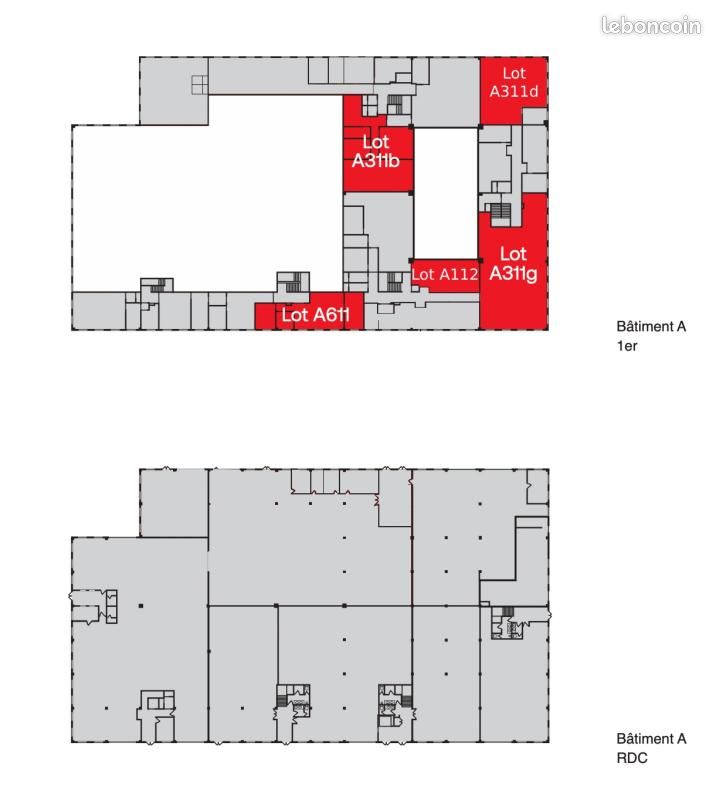 Local bureaux 1 262 m² - Bureaux & Commerces