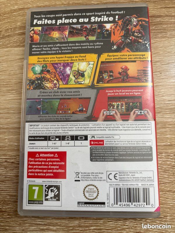 Mario strikers football jeu switch - Jeux vidéo