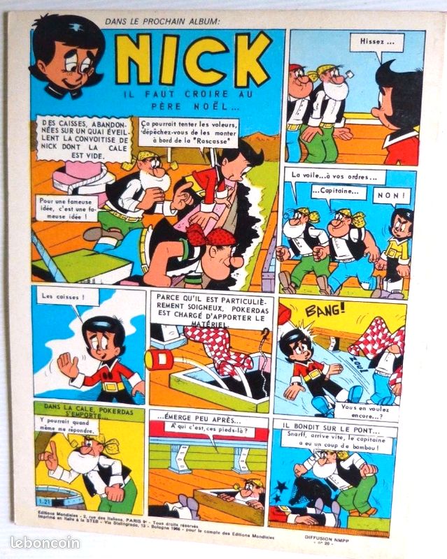 NICK et PANCHITO n° 20 (La sorcière s'en mèle) Editions mondiales 1966 ...