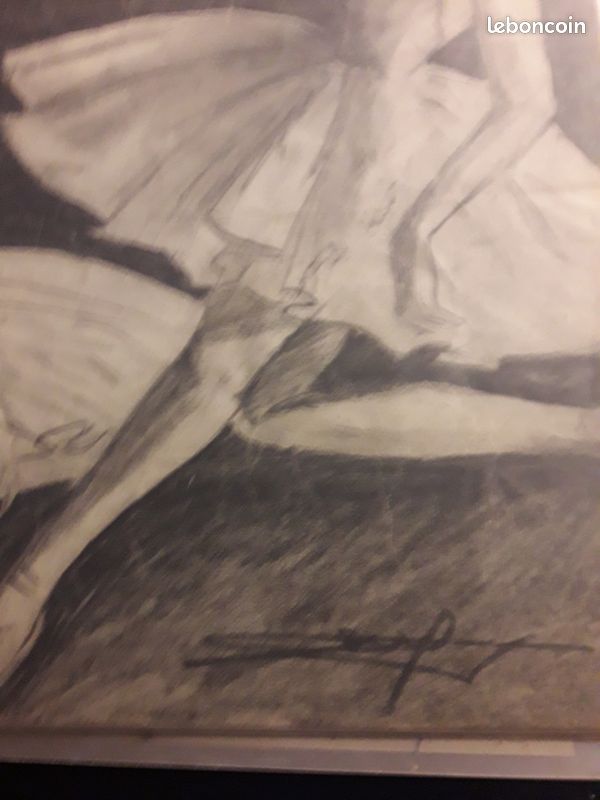 Magnifique dessin signé dessin au stylo sur feuille - Collection