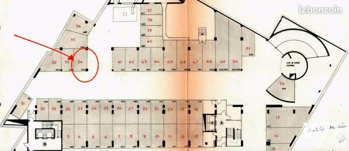Parking/box 11 m² PARIS - Locations