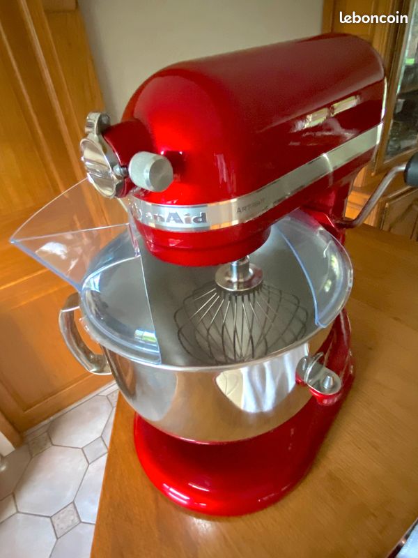 Robot pâtissier Artisan INOX KITCHENAID 6,9 Litres 1,3HP - 500W Rouge ...