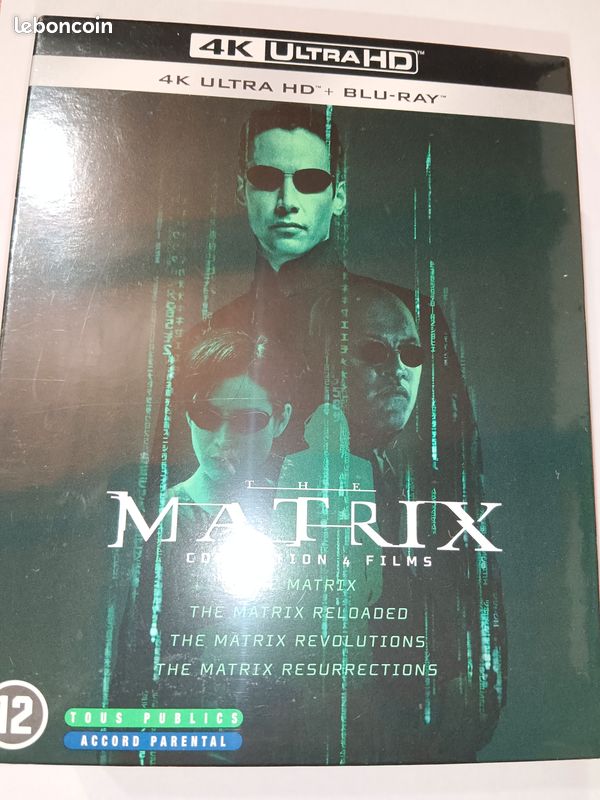 Matrix - Coffret 4 Films 4K Ultra HD + Blu-Ray [Neuf sous blister ...