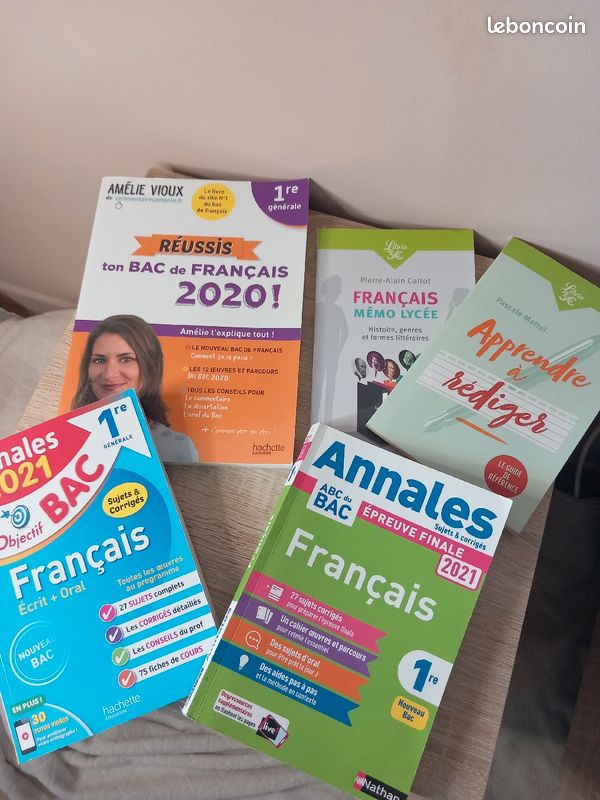 Lot annales bac français 1ere - Livres
