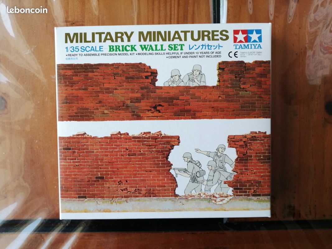 Maquette Tamiya Brick Wall Set 1/35 - Modélisme