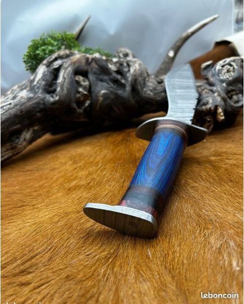 CTD34 : Magnifique couteau de chez RITE EDGE lame acier damas ref B194 ...