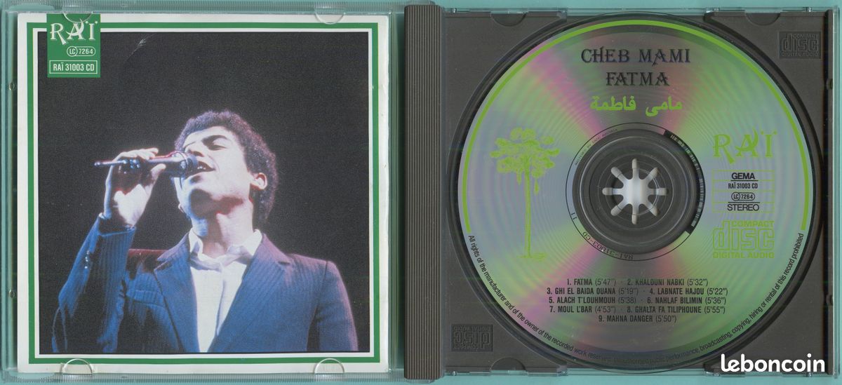 Cheb Mami " Fatma " CD Album - CD - Musique