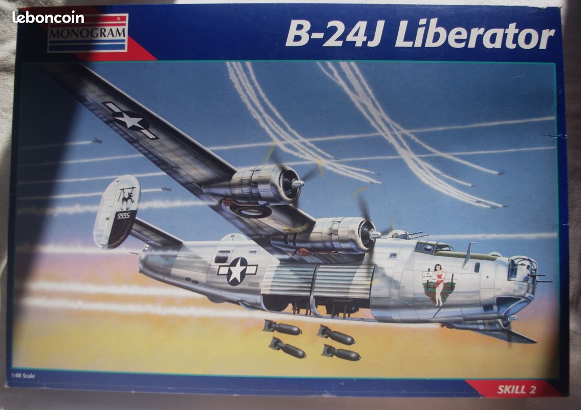 Maquette B-24J Liberator échelle 1/48 MONOGRAM - Modélisme