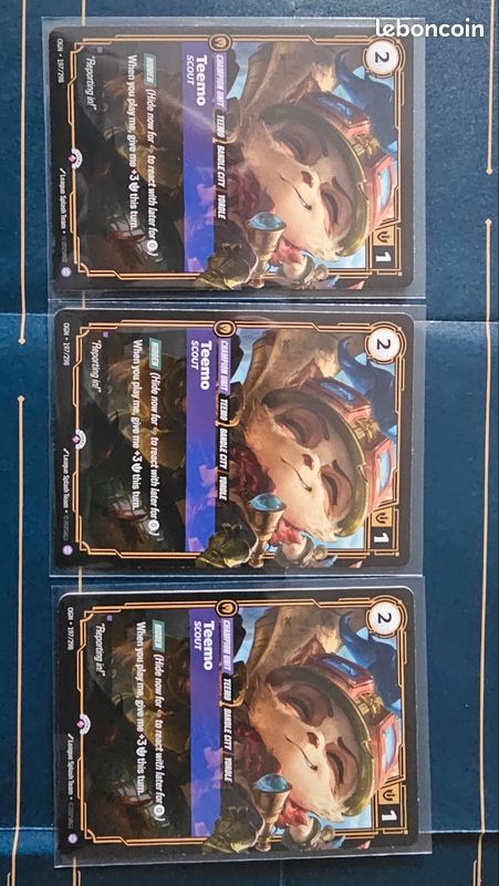 Lot Playset Teemo promo Initiation cartes Riftbound - Collection