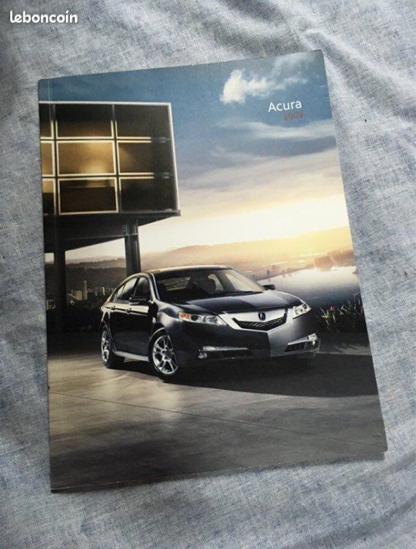 Rare documentation HONDA Acura 2009 - Équipement auto