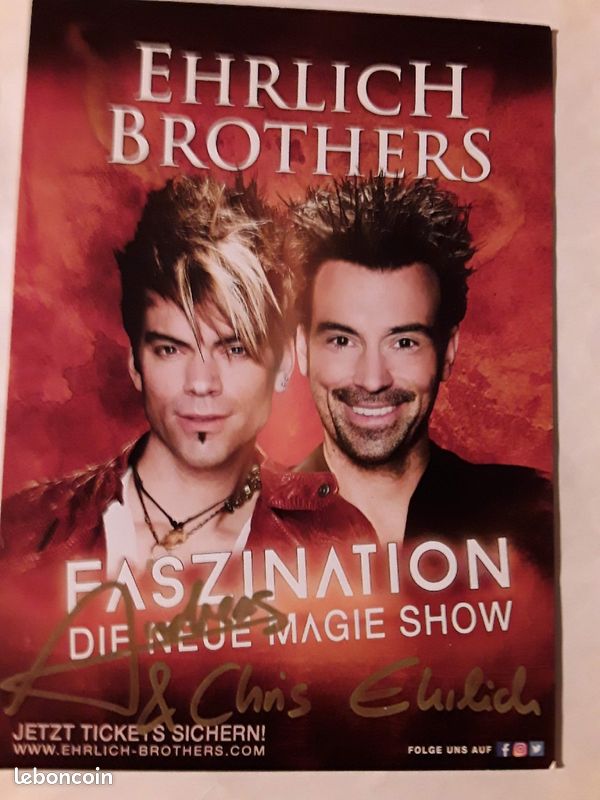 Autographe Ehrlich Brothers - Collection