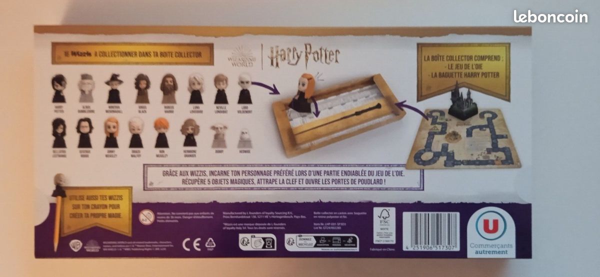 Coffret neuf et 16 figurines wizzy Harry Potter - collection harry potter wizzis super hyper U ...