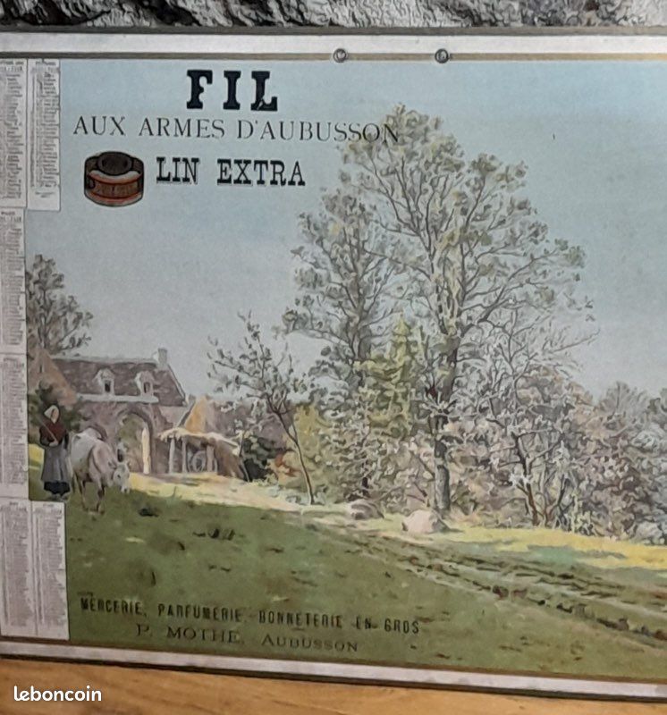 Ancien carton publicitaire calendrier 1898 - Collection