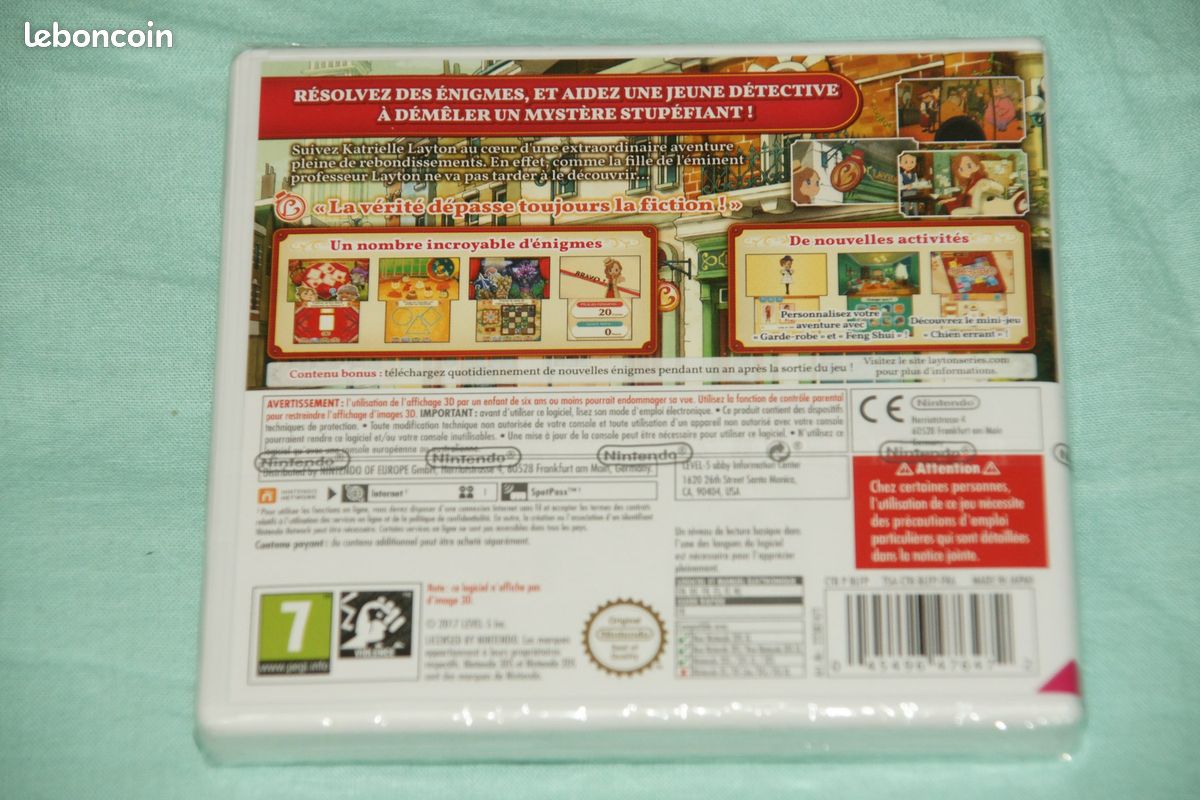 L'AVENTURE LAYTON katrielle et la conspiration des millionnaires NEUF ...