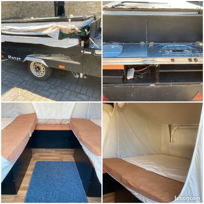 Raclet Primavera GL caravane pliante Familiale Cuisine/ Lits Lattes ...