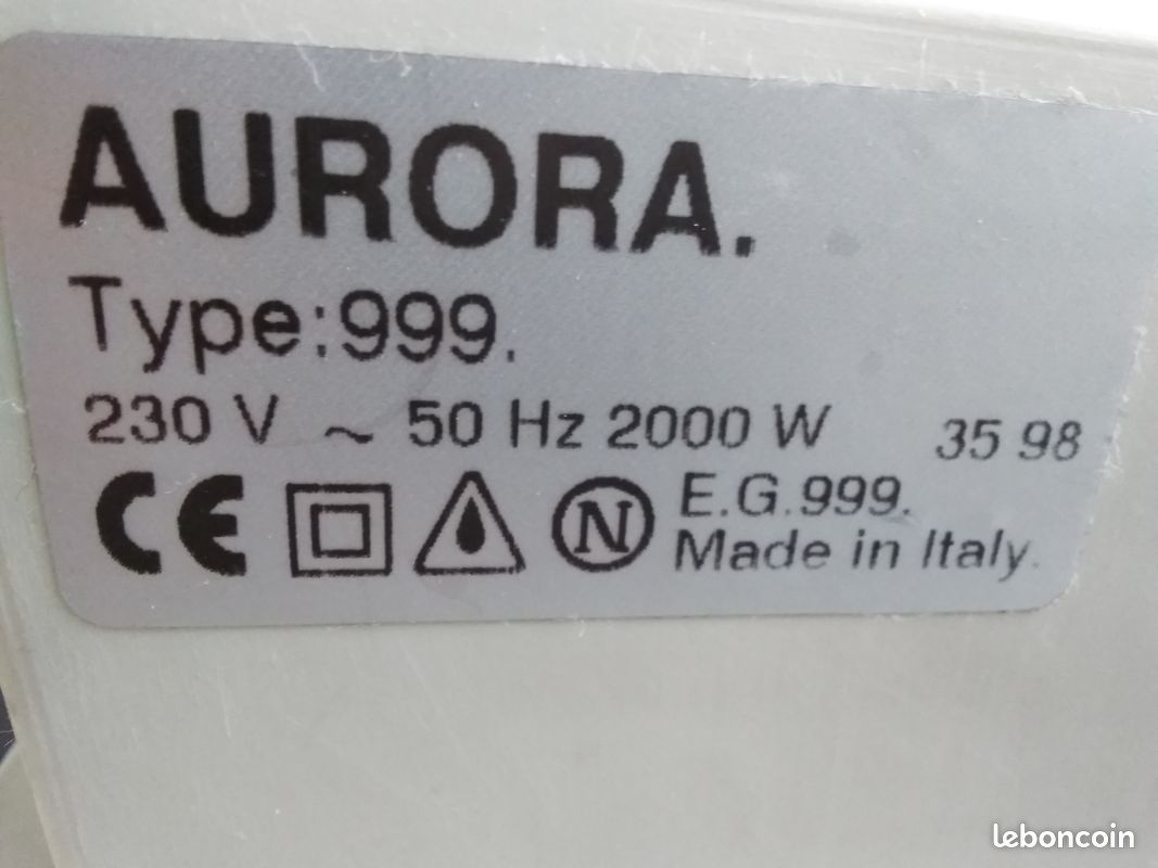 Radiateur électrique mural soufflant 2000 watts - Bricolage