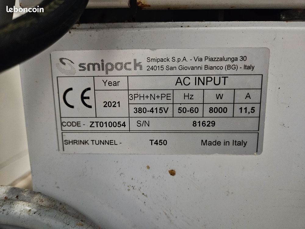 Filmeuse soudeuse en L automatique SMIPACK FP6000CS de 2021 + tunnel de ...