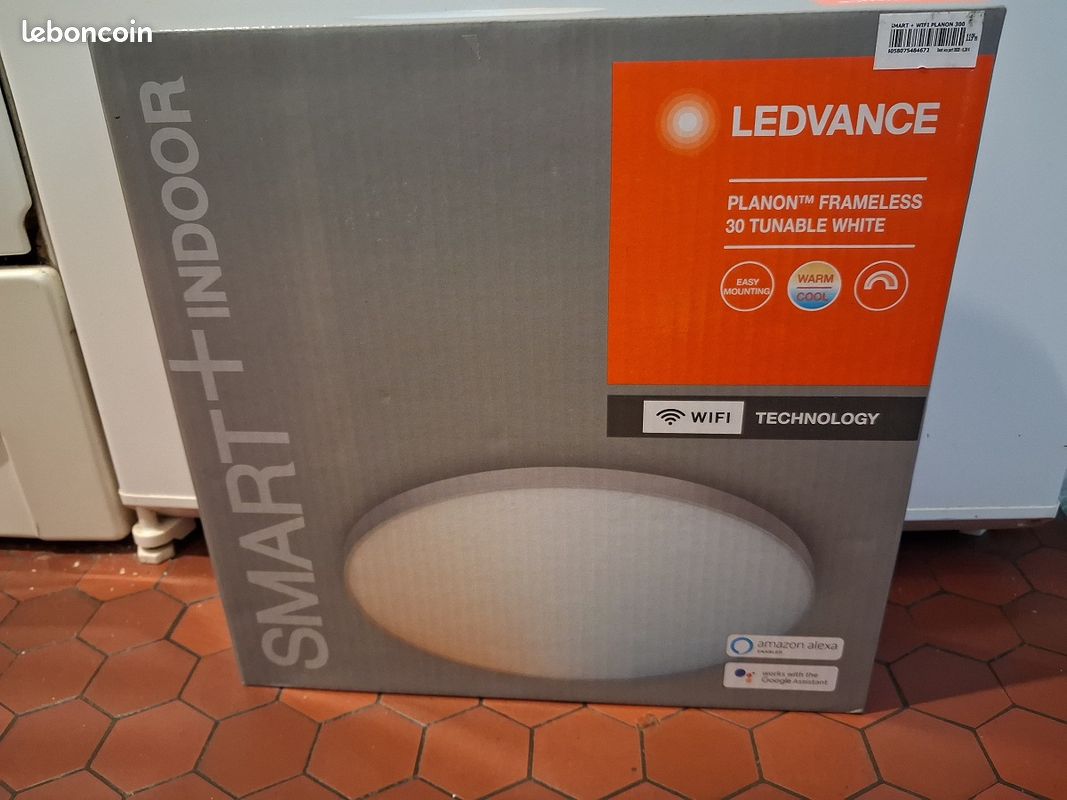 Plafonnier LED LEDVANCE Wifi SMART+ Planon sans cadre Tunable Blanc ...