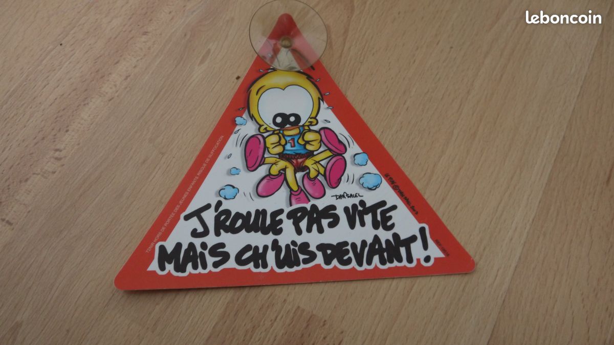 Affichette voiture je roule pas vite - Équipement auto