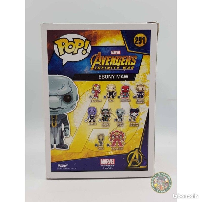 Funko POP 291 Marvel Avengers Infinity War Ebony Maw – BE – Testé ...