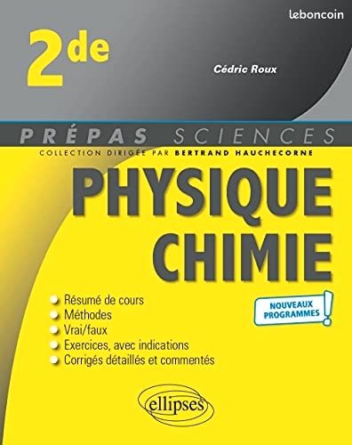 Ellipses Physique Chimie 2nde - Livres